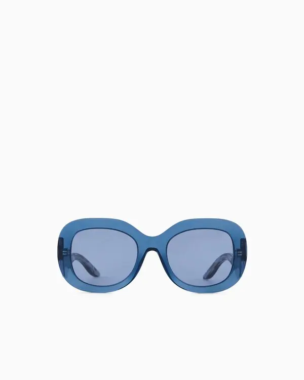 Giorgio Armani Oval Sunglasses - Blue