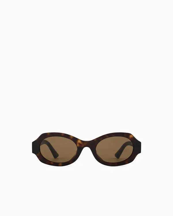 Giorgio Armani Oval Sunglasses - Brown