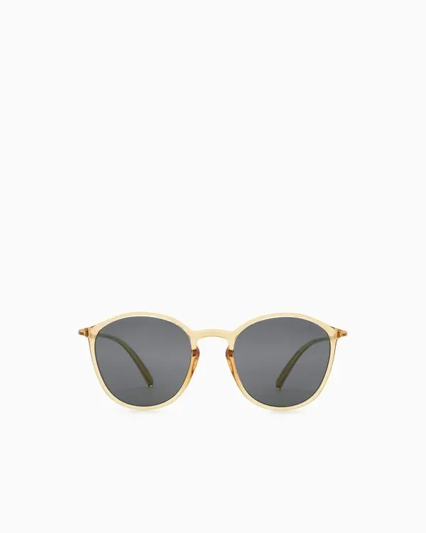 Giorgio Armani Panto Sunglasses - Yellow