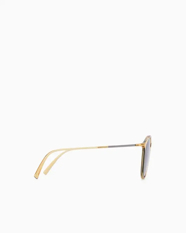 Giorgio Armani Panto Sunglasses - Yellow