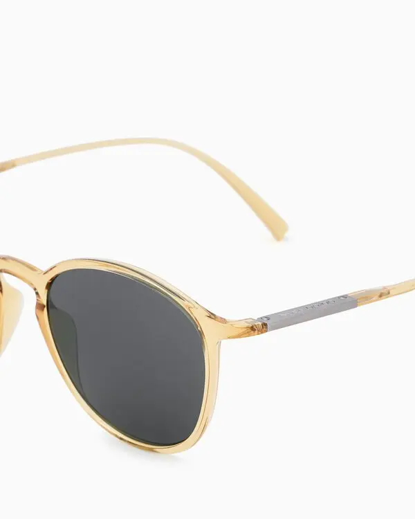 Giorgio Armani Panto Sunglasses - Yellow