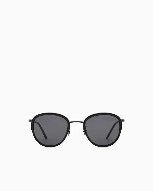 Giorgio Armani Square Bio-acetate Sunglasses - Black