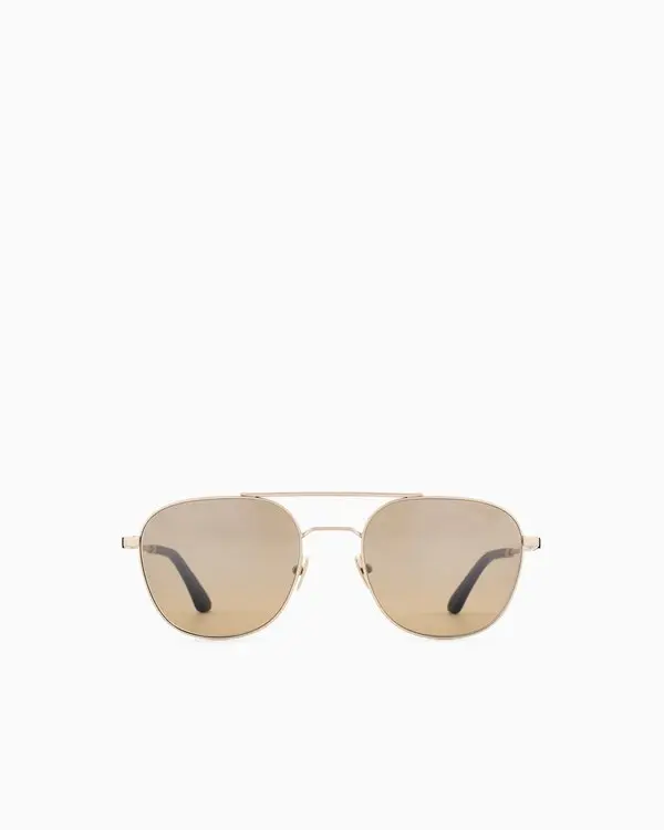 Giorgio Armani Square Sunglasses - Gold