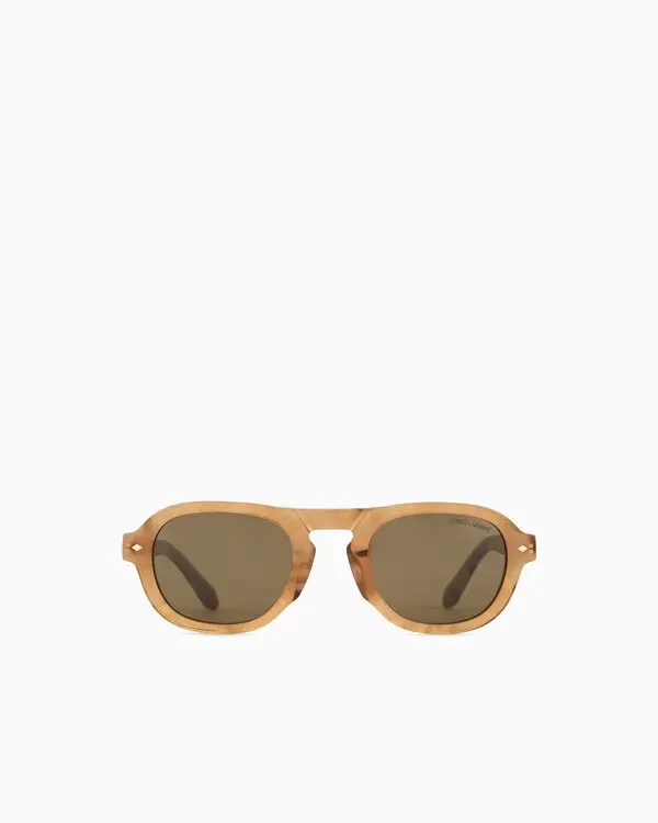 Giorgio Armani Square Bio-acetate Sunglasses - Multicoloured