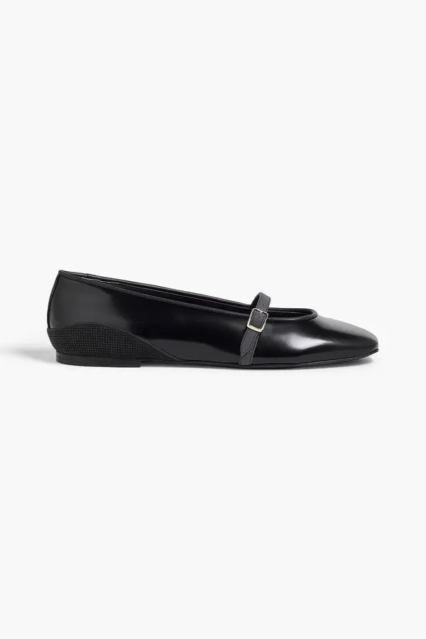 Theory Leather Ballet Flats