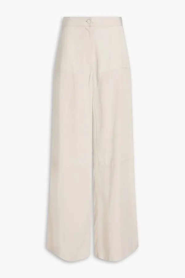 Theory Lyocell Twill Wide-leg Pants