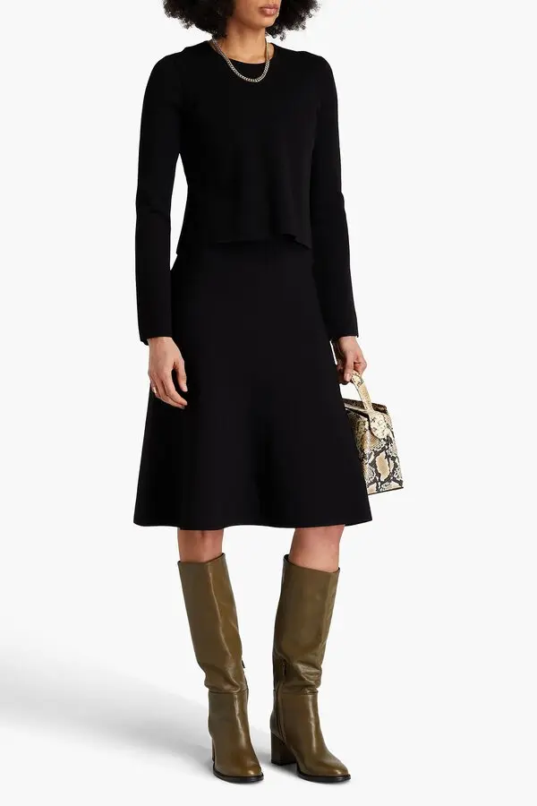 Theory Layered Stretch-knit Dress