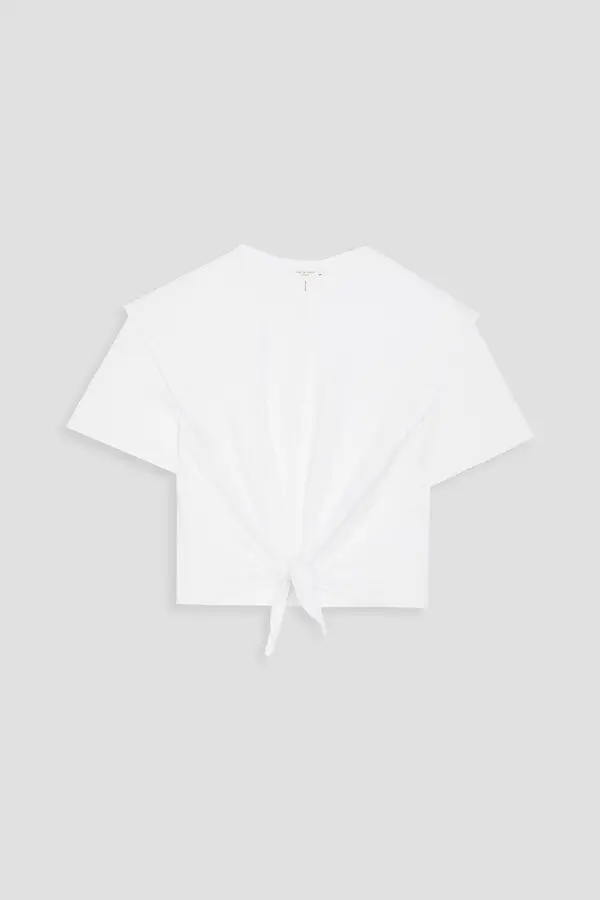 Rag & Bone Mica Knotted T-shirt - White
