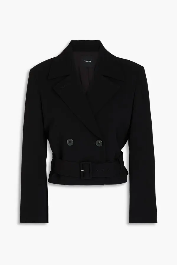 Theory Cropped Crepe Jacket