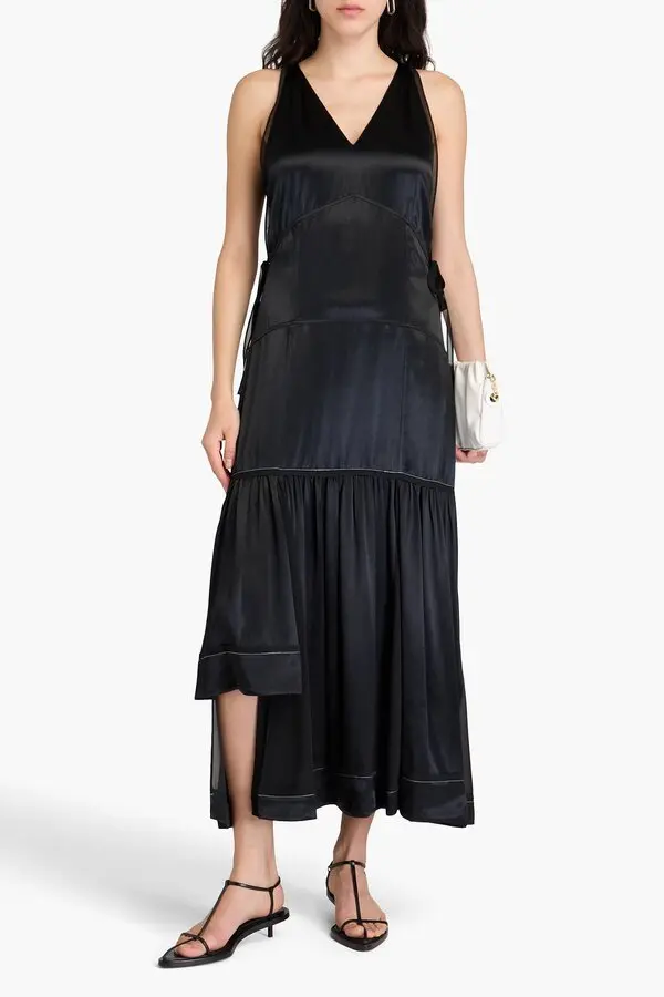 3.1 Phillip Lim Bead-embellished Layered Midi Dress