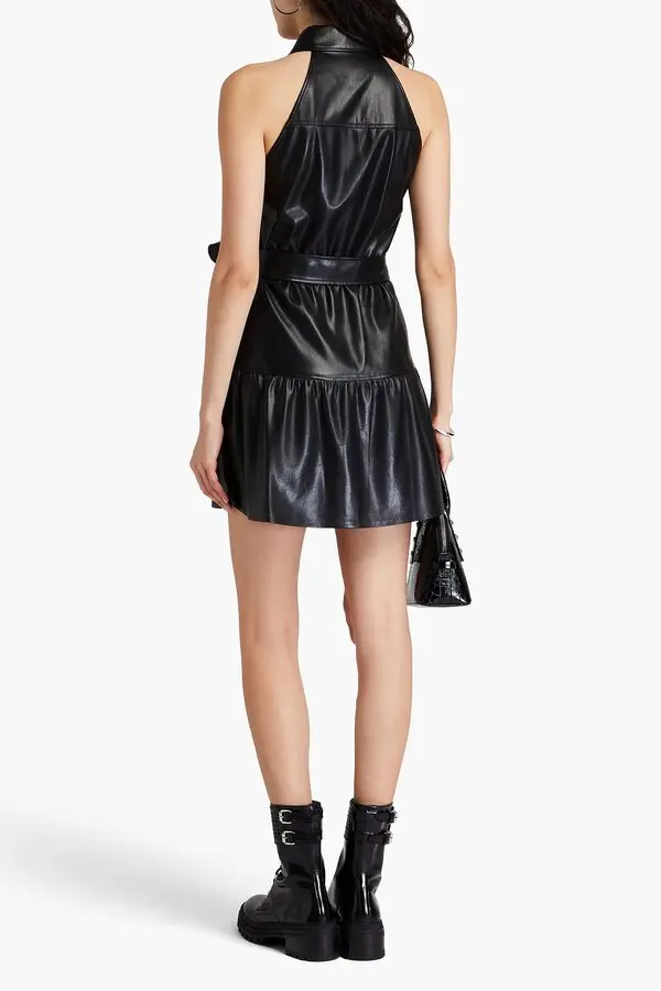 Alice + Olivia Belted Mini Shirt Dress