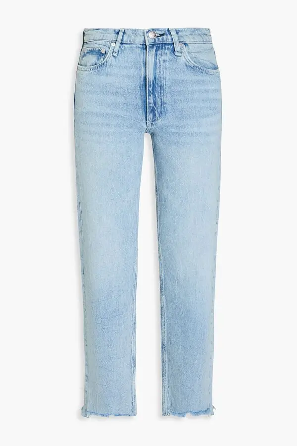 Rag & Bone Harlow Cropped Jeans - Light Denim