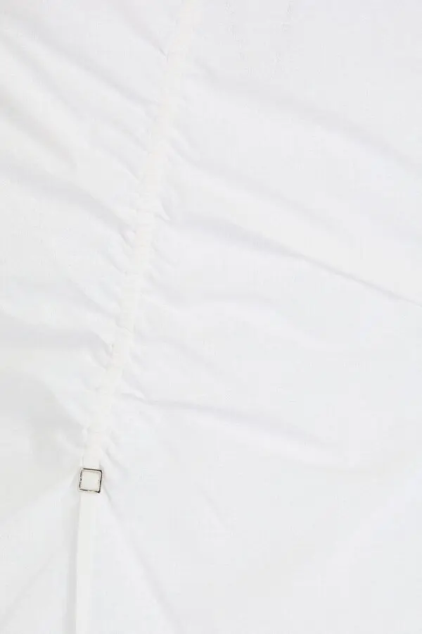 Jacquemus Ruched Cotton-gauze Maxi Dress