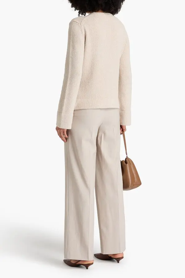 Theory Bouclé-knit Sweater - Beige