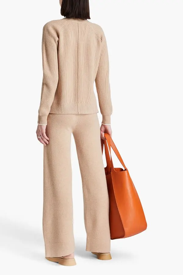 3.1 Phillip Lim Ribbed-knit Cardigan - Sand