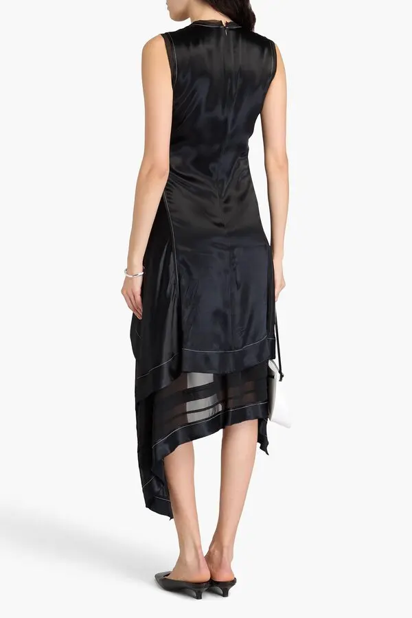 chrome hearts leather dress Chrome Hearts Black Patent Leopard Cross Patch Dress main image 1