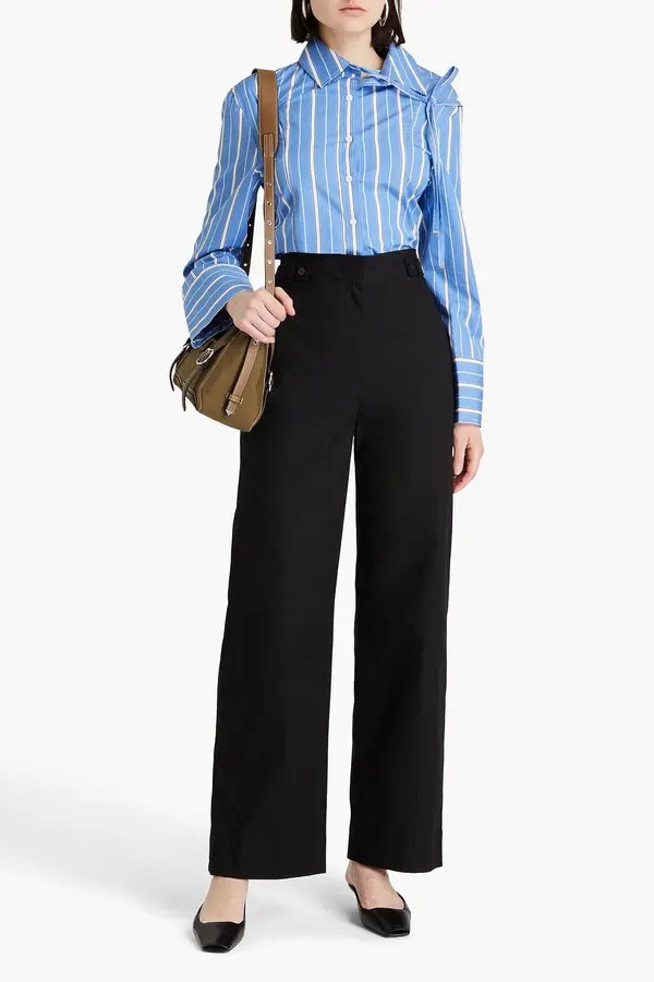 3.1 Phillip Lim Cotton-blend Wide-leg Pants