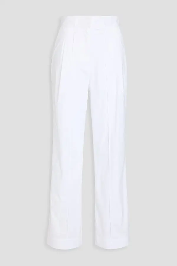 Naadam Pleated Cotton-blend Pants