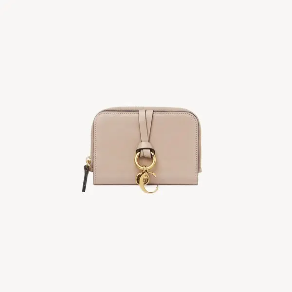 Chloé Alphabet Bi-fold Wallet In Shiny Leather
