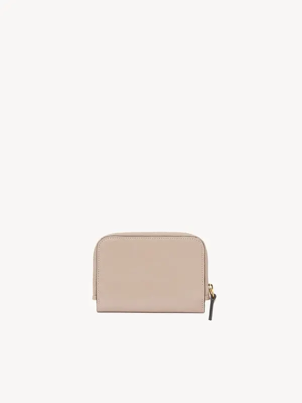 Chloé Alphabet Bi-fold Wallet In Shiny Leather