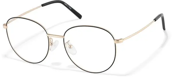 Zenni Round Full Rim Metal Frame - Black
