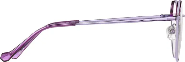 Zenni Round Full Rim Metal Frame - Purple
