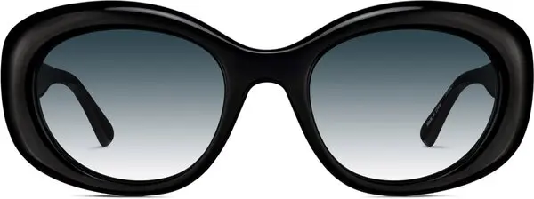 Zenni Oval Full Rim Sunglasses - Black