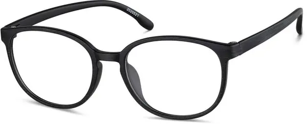 Zenni Round Full Rim Eyeglasses - Black