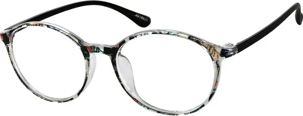 Zenni Round Full Rim Eyeglasses - Pattern