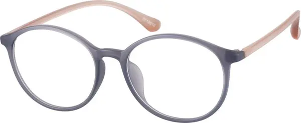 Zenni Round Full Rim Eyeglasses - Slate