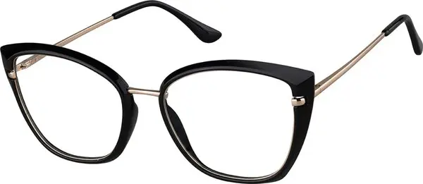 Zenni Cat-eye Full Rim Eyeglasses - Black