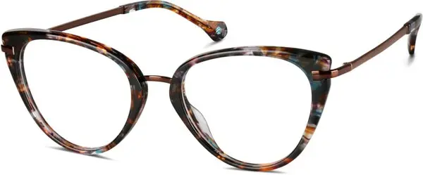 Zenni Cat-eye Full Rim Frame Eyeglasses - Dark Tortoiseshell