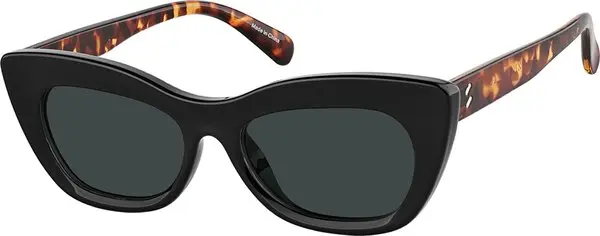 Zenni Cat-eye Full Rim Sunglasses - Black