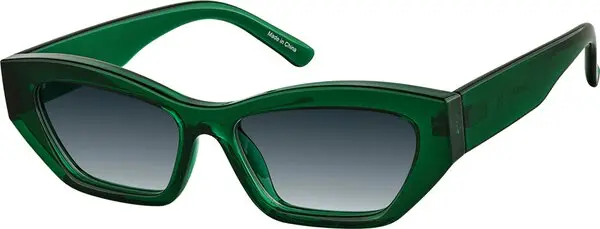 Zenni Cat-eye Full Rim Sunglasses - Green