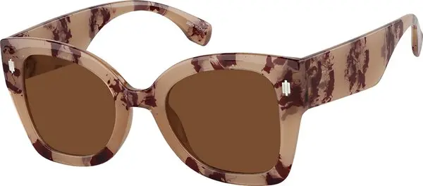 Zenni Cat-eye Full Rim Sunglasses - Pattern