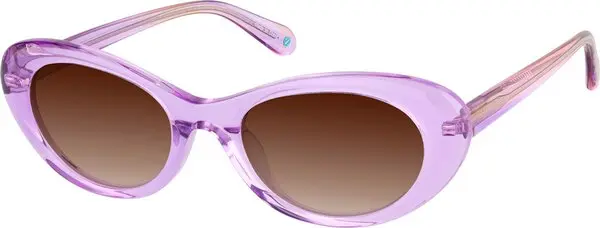 Zenni Cat-eye Rx Sunglasses With Full Rim Frame - Purple