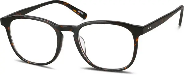 Zenni Square Full Rim Eyeglasses With Universal Bridge Fit - Tortoiseshell