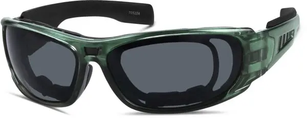 Zenni Experimental Wrap-around Sports Glasses - Green