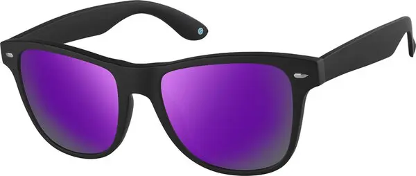 Zenni Classic Square Full Rim Sunglasses - Black