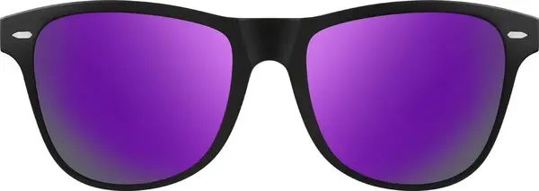 Zenni Classic Square Full Rim Sunglasses - Black