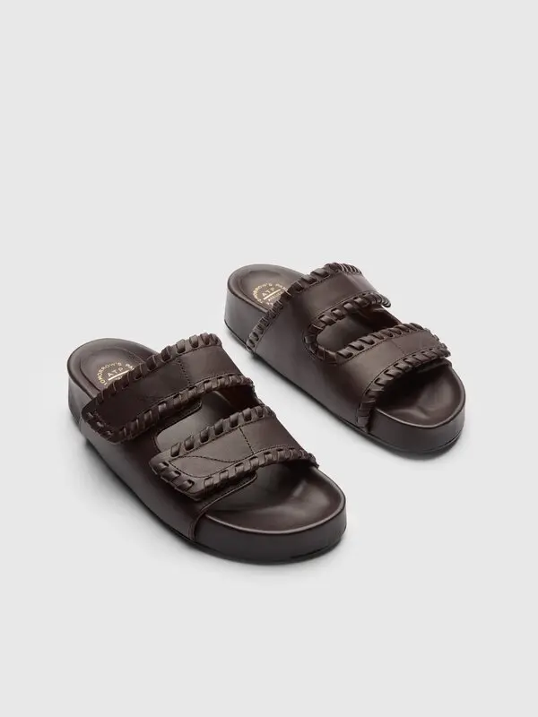 ATP ATELIER Furlo Stitch Leather Sandals