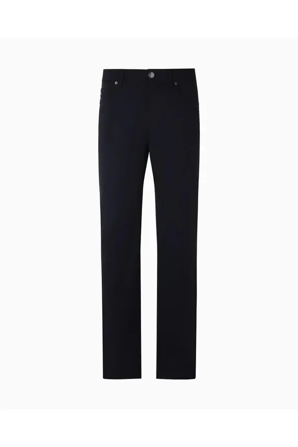 Emporio Armani Exclusive Five-pocket Trousers - Navy