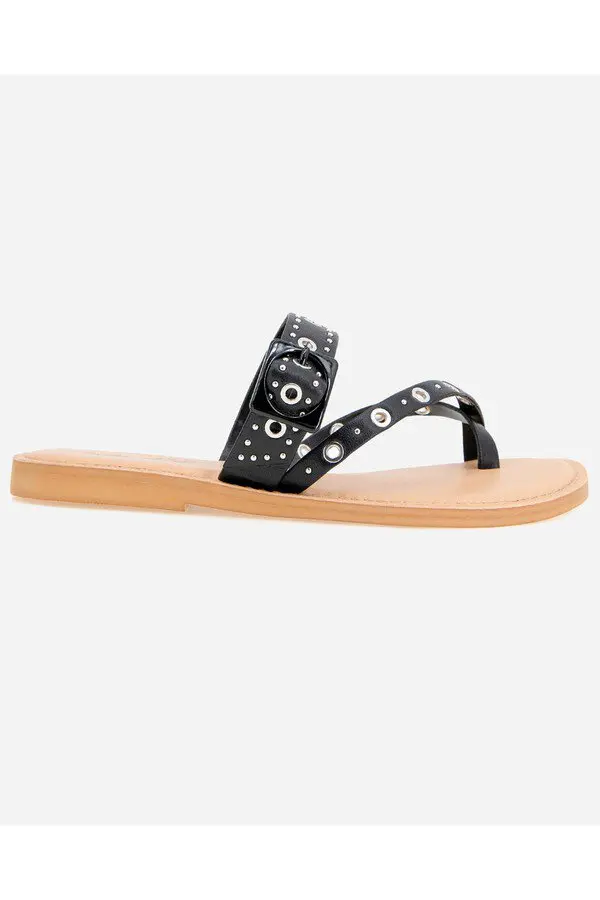 Splendid Sutton Studded Sandals - Black