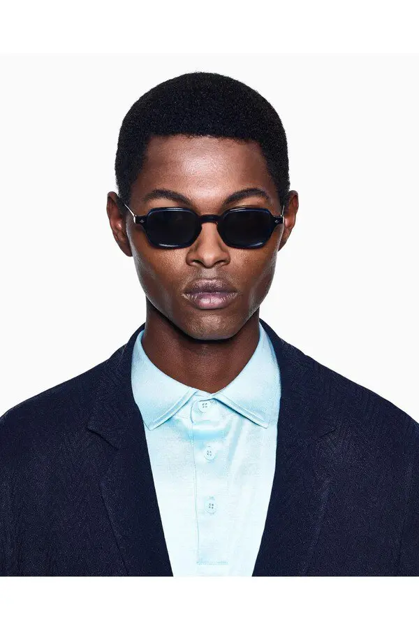 Giorgio Armani Rectangular Sunglasses - Blue