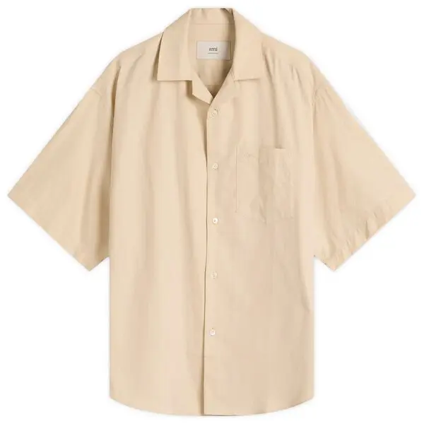 AMI Paris Cotton Short Sleeve Boxy Shirt
