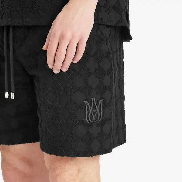 Amiri Ma Quad Toweling Shorts - Black