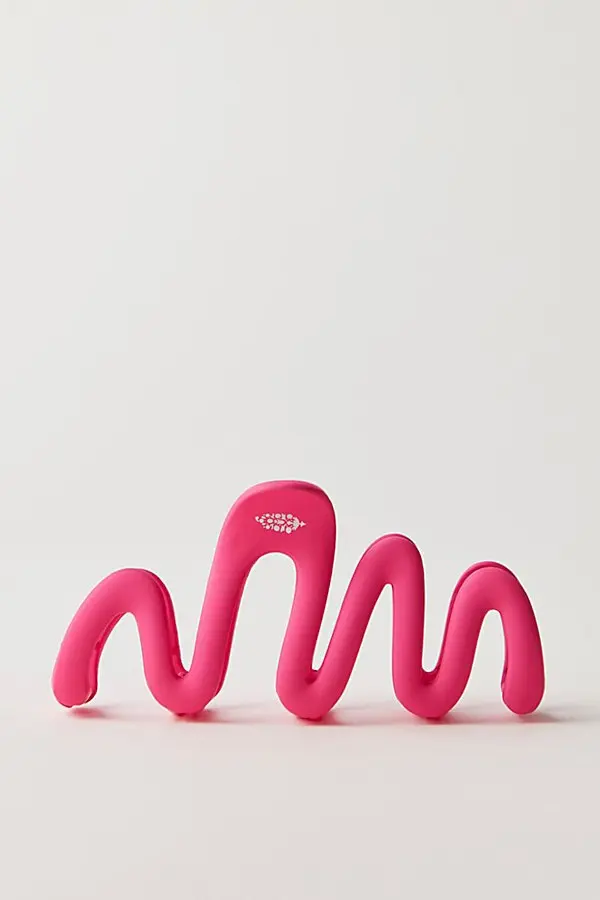 Free People Make Waves Claw Clip - Magenta