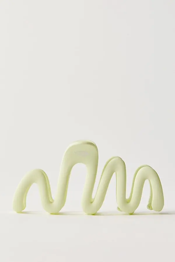 Free People Make Waves Claw Clip - Whipped Lime