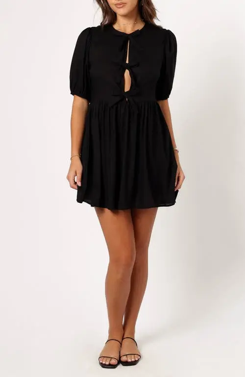 PETAL & PUP Harlyn Mini Dress - Black