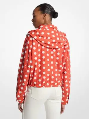 Michael Kors Polka Dot Signature Logo Ciré Jacket